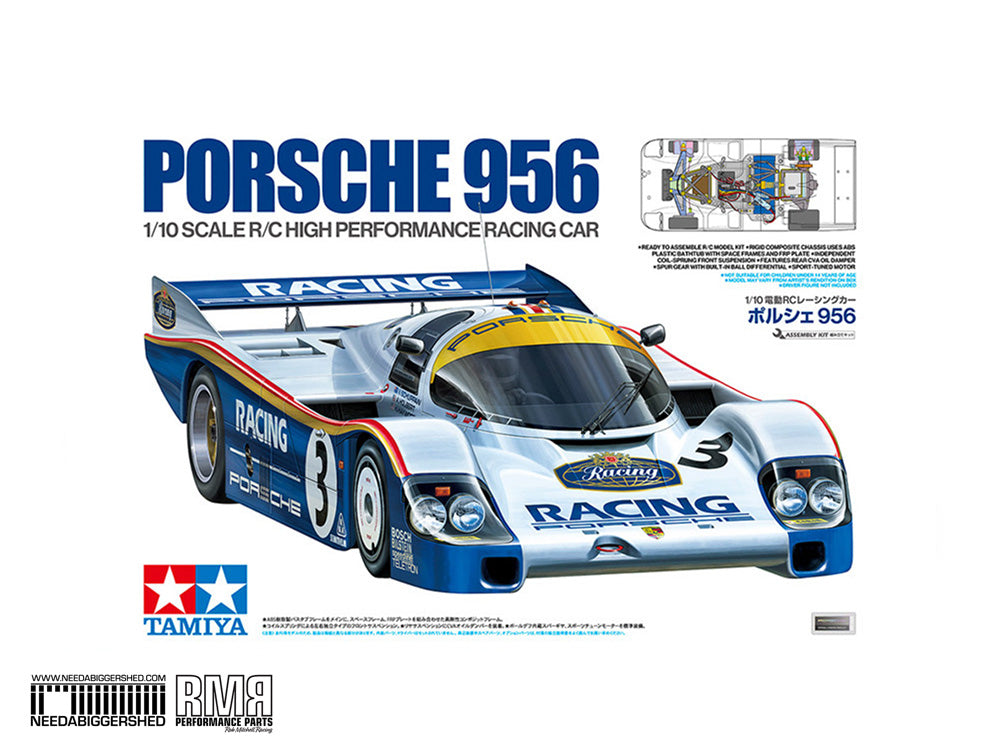 (T47508) Tamiya Porsche 956 limited edition - INCLUDING Full bearing s ...
