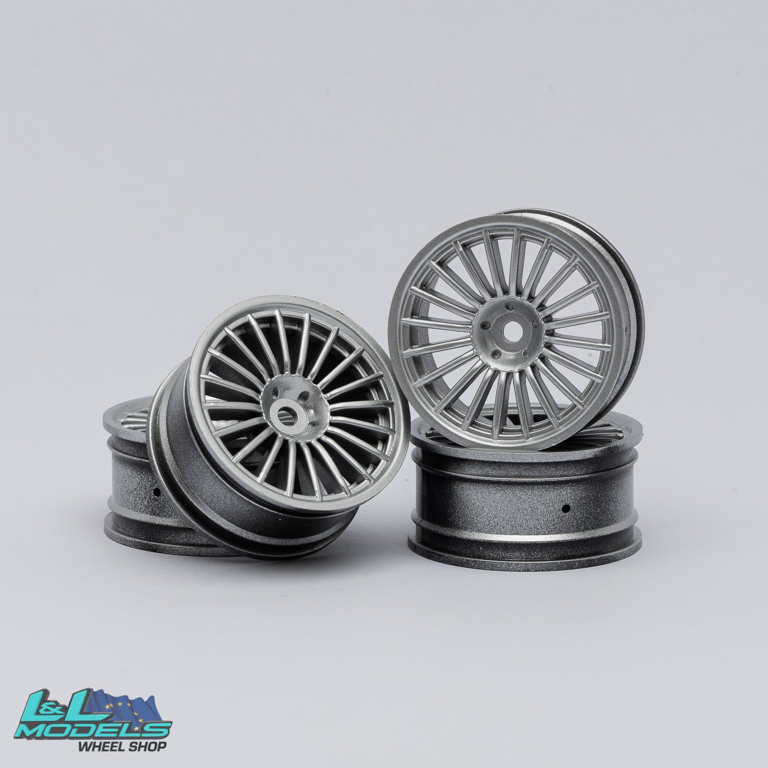 18 spoke wheels -silver - 3mm offset - 26mm – needabiggershed